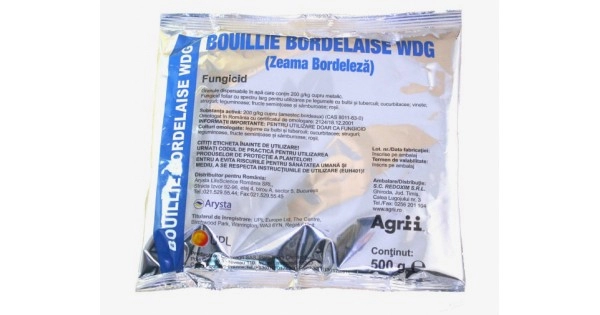 Zeama Bordeleza - Fungicid pentru Pomi Fructiferi si Vita de Vie 500gr ...